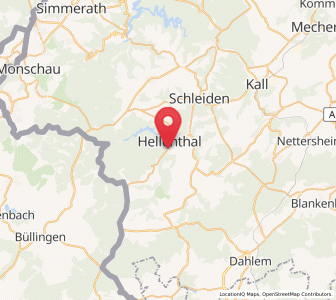 Hellenthal, Nordrhein-Westfalen Sonnenaufgang und Sonnenuntergang